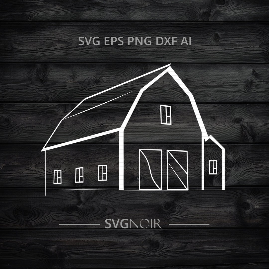 Barn Farm Svg PNG EPS Dxf SVG Ai - Etsy