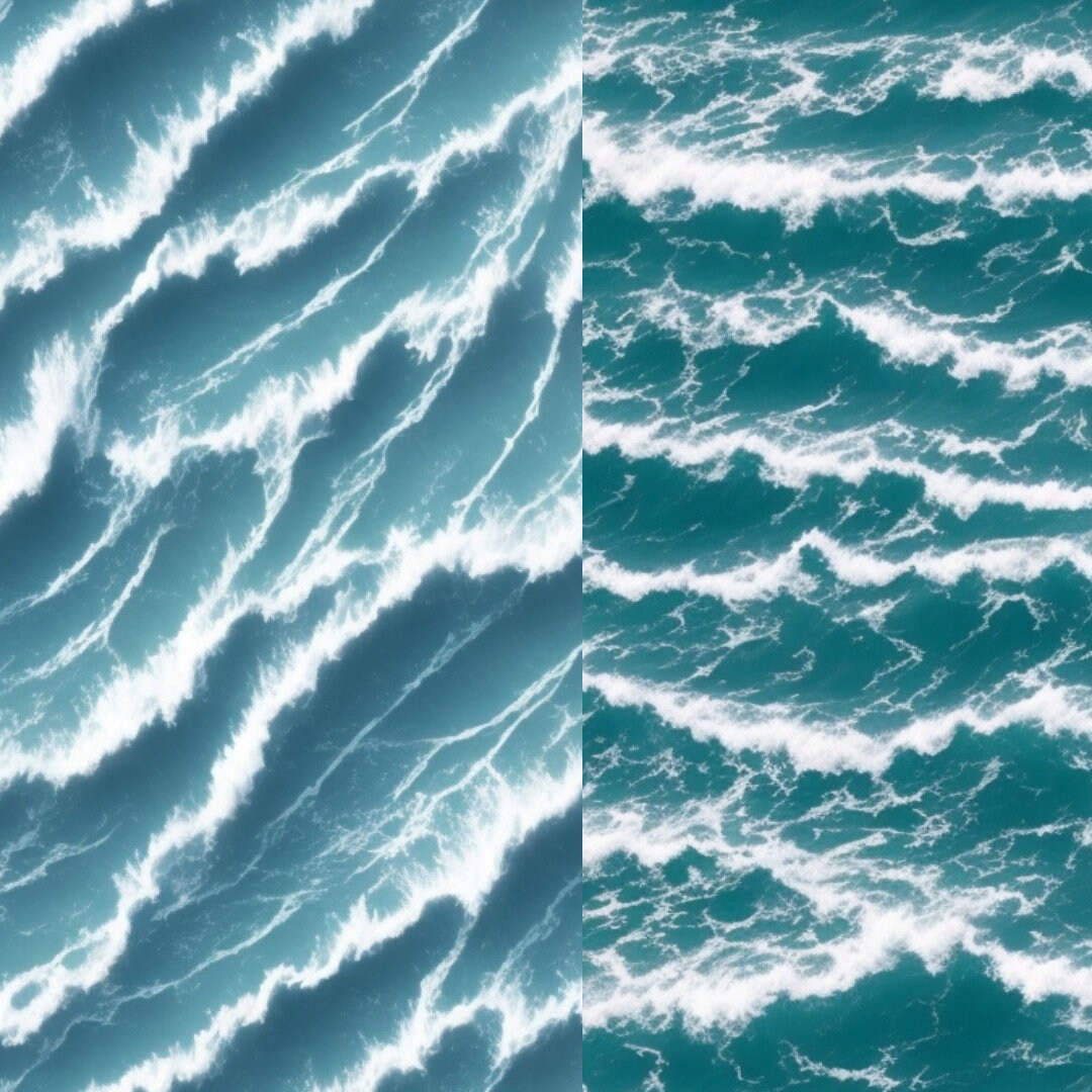 SVG, Digital Paper, Ocean Waves Style, Seamless Waves and Ocean Designs ...