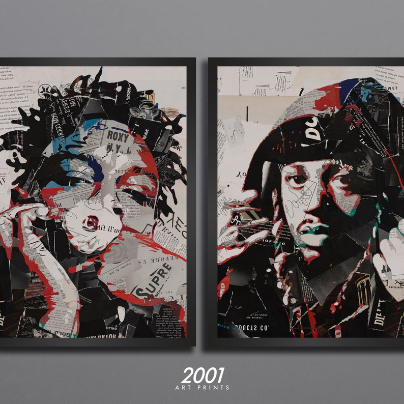 Digital Download 2 Set Trap Hip Hop Music Rapper Producer Portrait ...