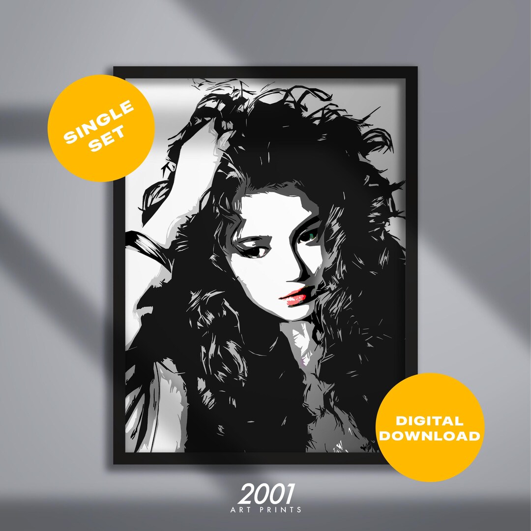 Kpop Idol Portrait Abstract Illustrated Painting Artwork Poster Korean ...