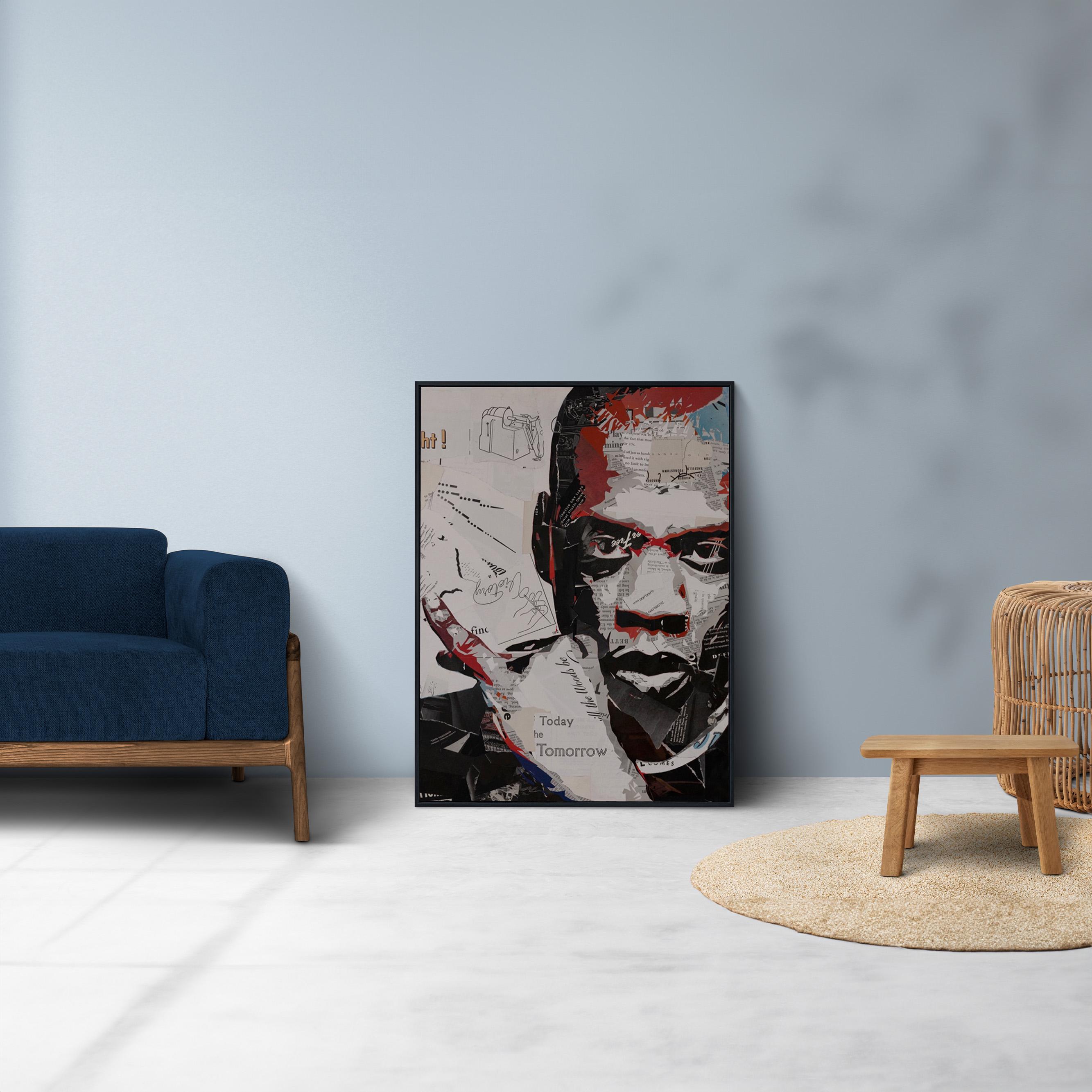 Digital Download Rapper Portrait Vintage Collage Poster Single Trap New ...