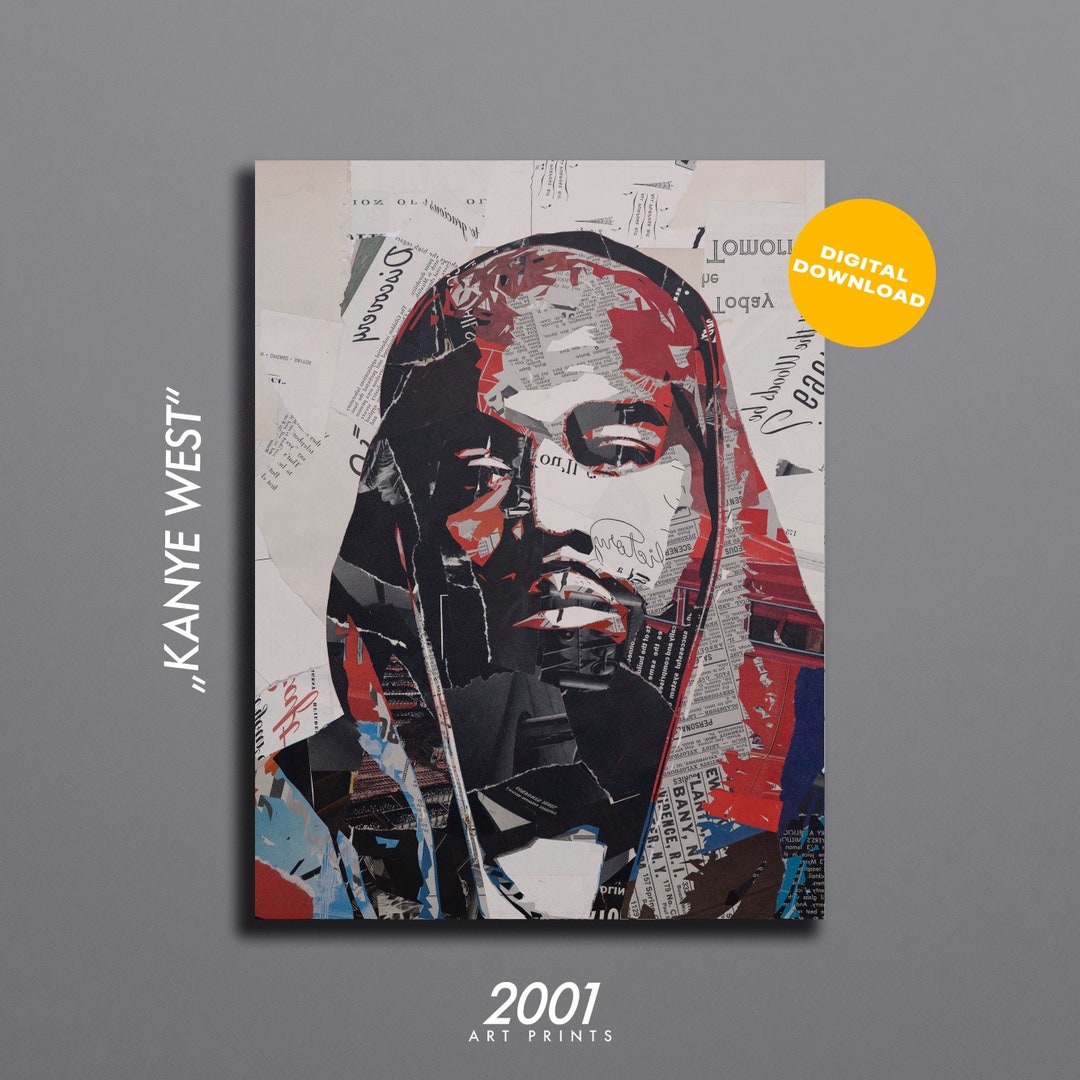 Digital Download 1 Set Chicago Rapper Portrait Vintage Collage Poster ...