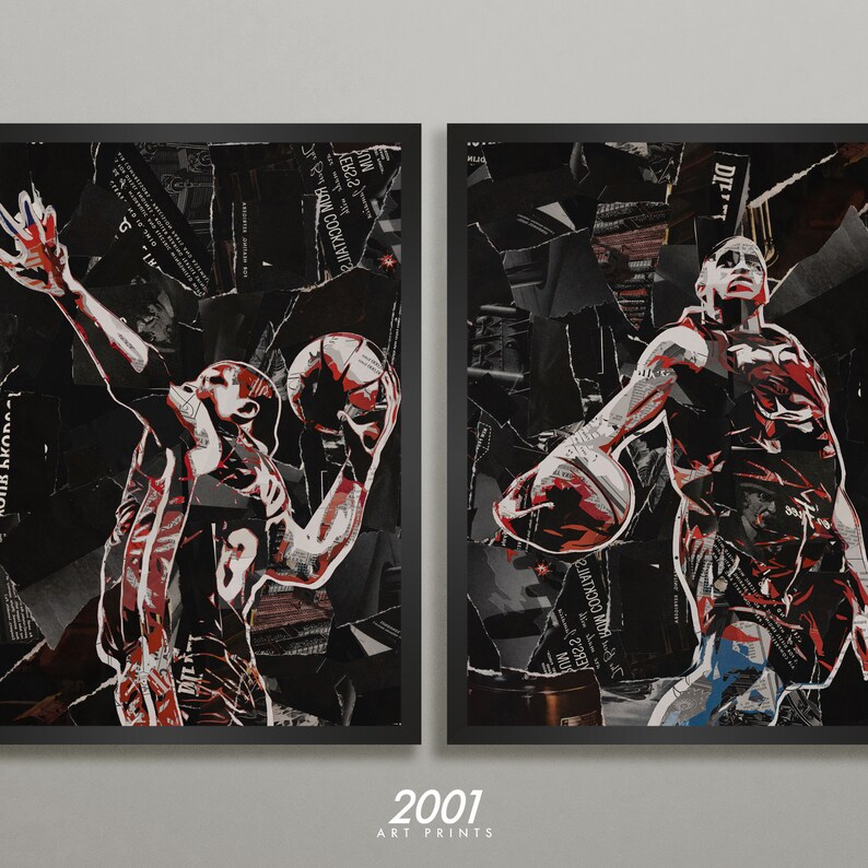 Digital Download 8 Set NBA Basketball Top Athlete Sport Portrait ...