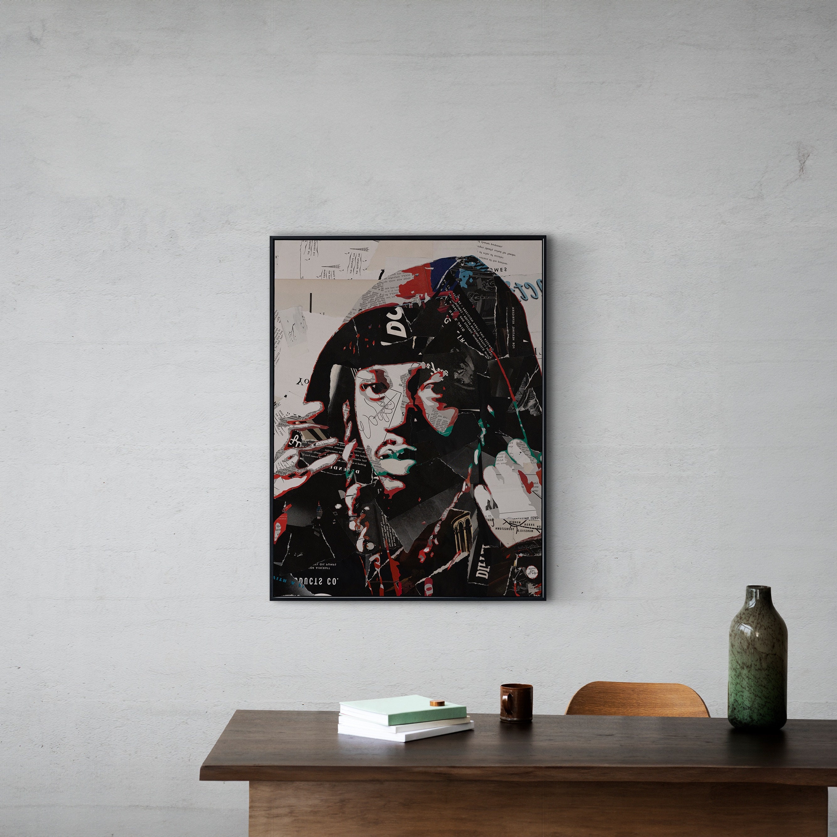 1 Set Rapper Producer Portrait Vintage Collage Poster Trap Hip Hop ...