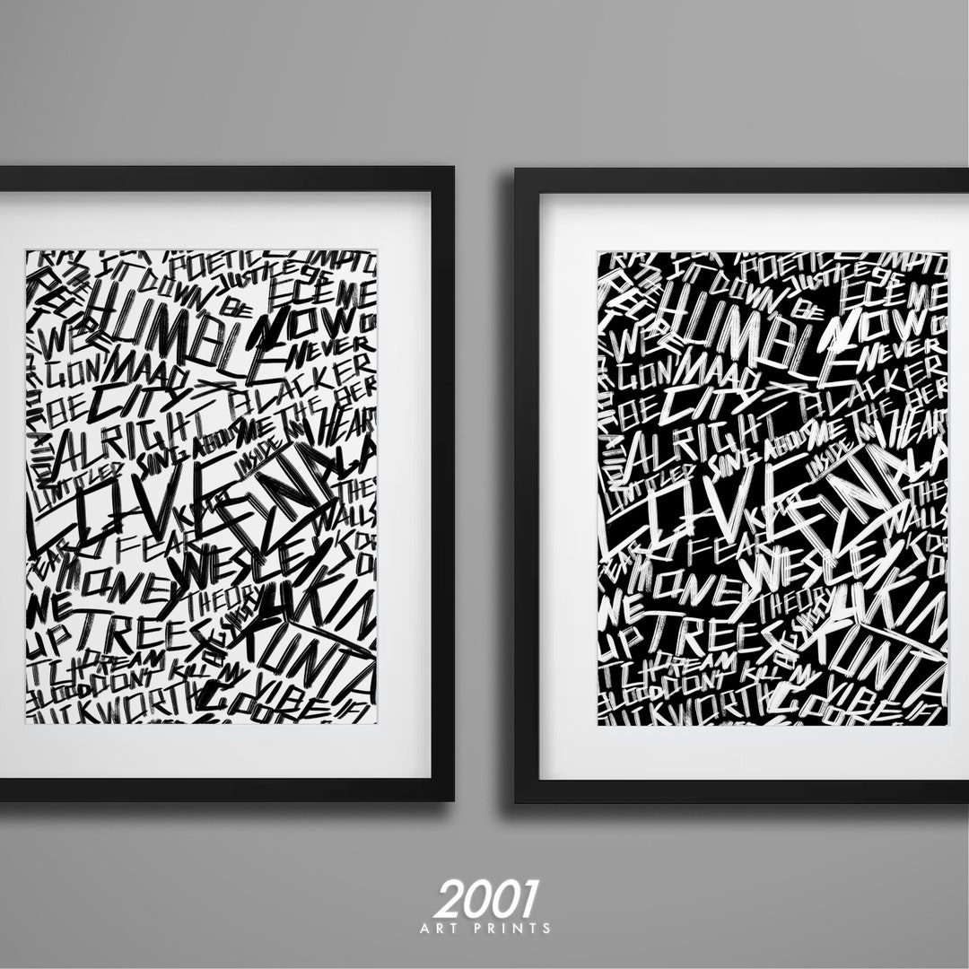 Digital Download Hip Hop Rap Calligraphy Graffiti Street Poster Single ...