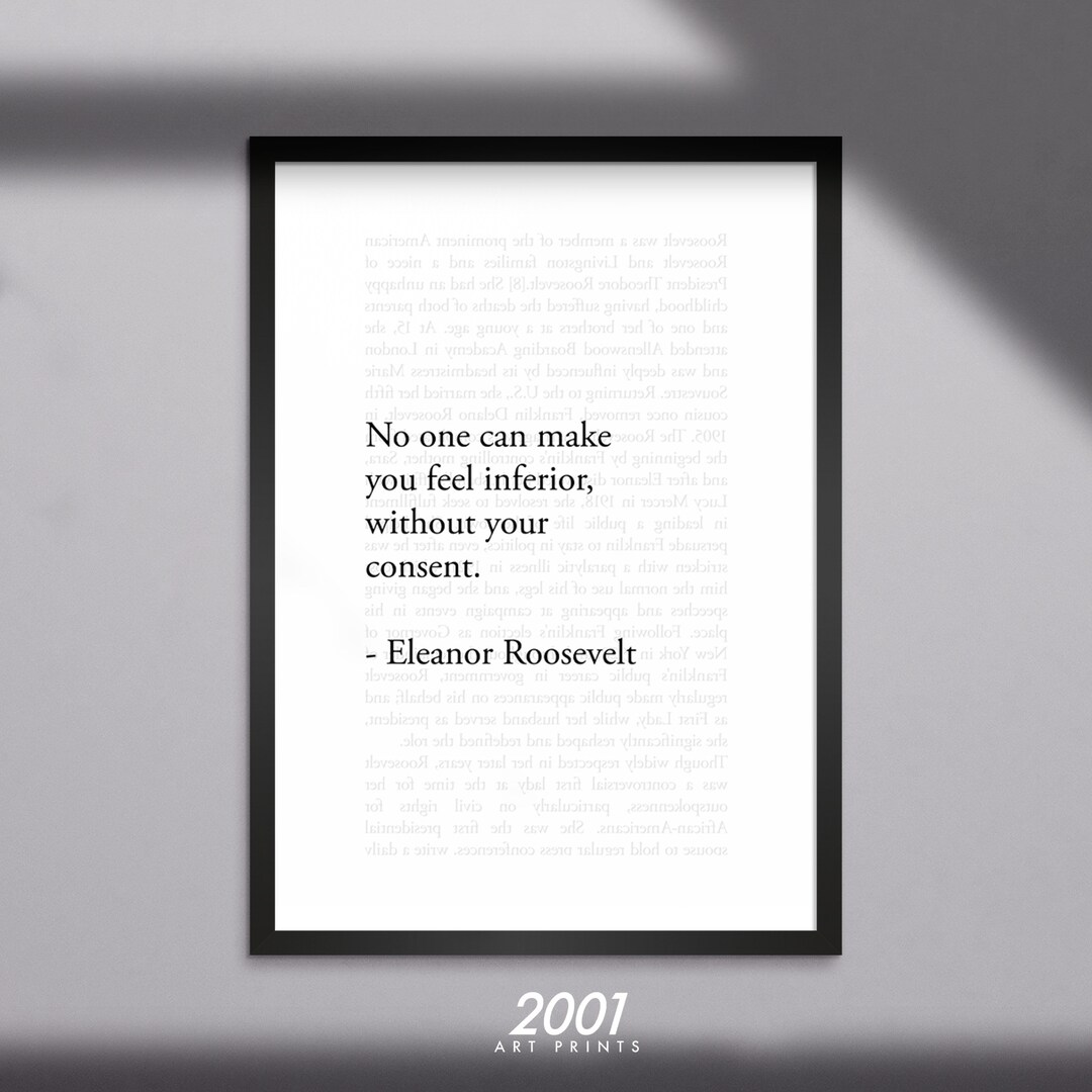 Digital Download Eleanor Roosevelt Inspirational Quote Poster ...