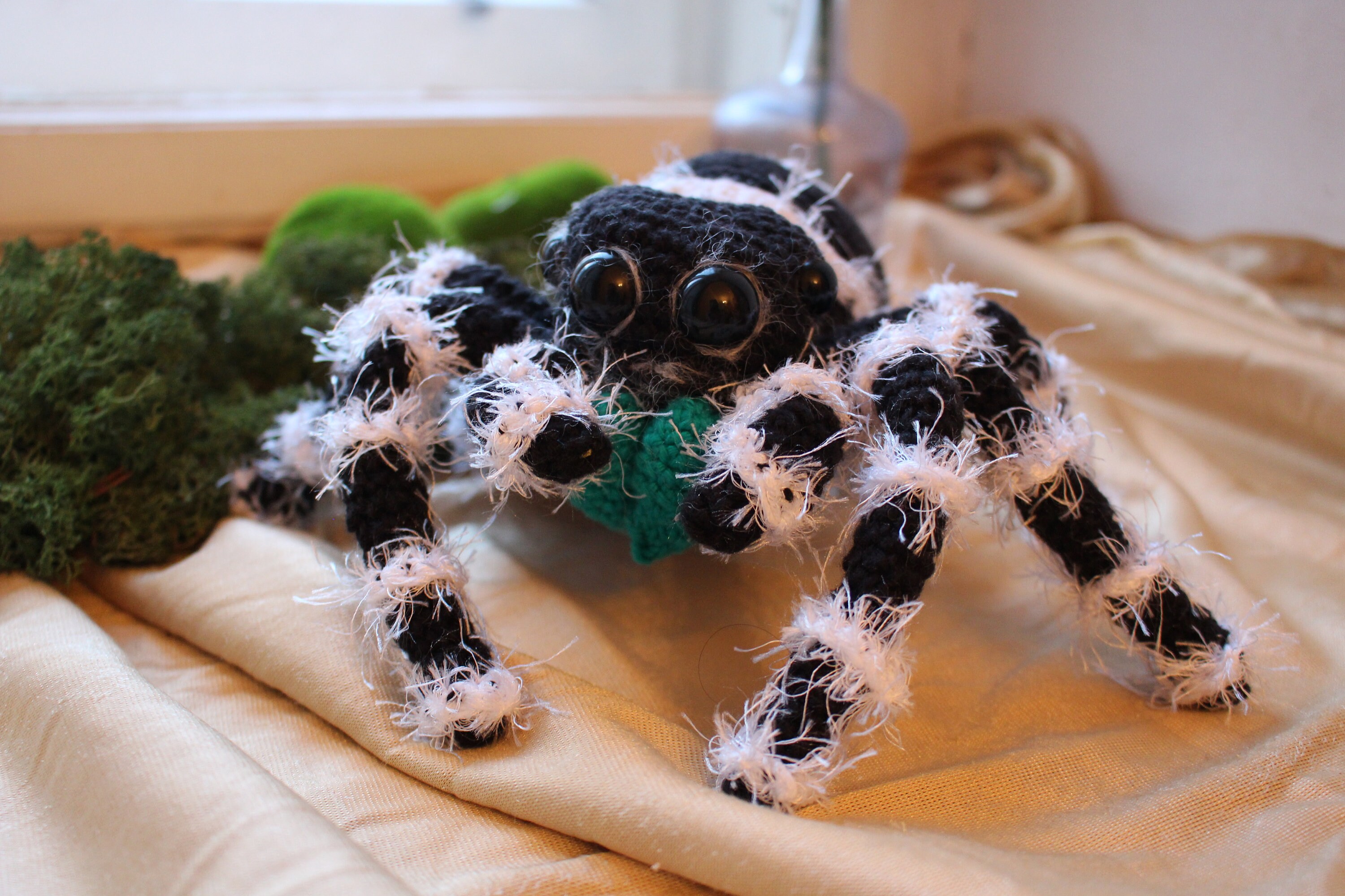 Crochet Pattern Jumping Spider Phidippus Audax Crochet Pattern ...