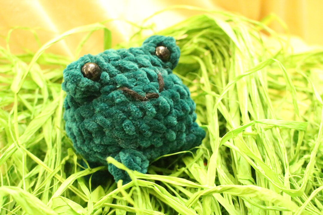 Crochet Pattern Cute Plushy Little Frog Toad No Sew Little Cute Toad ...
