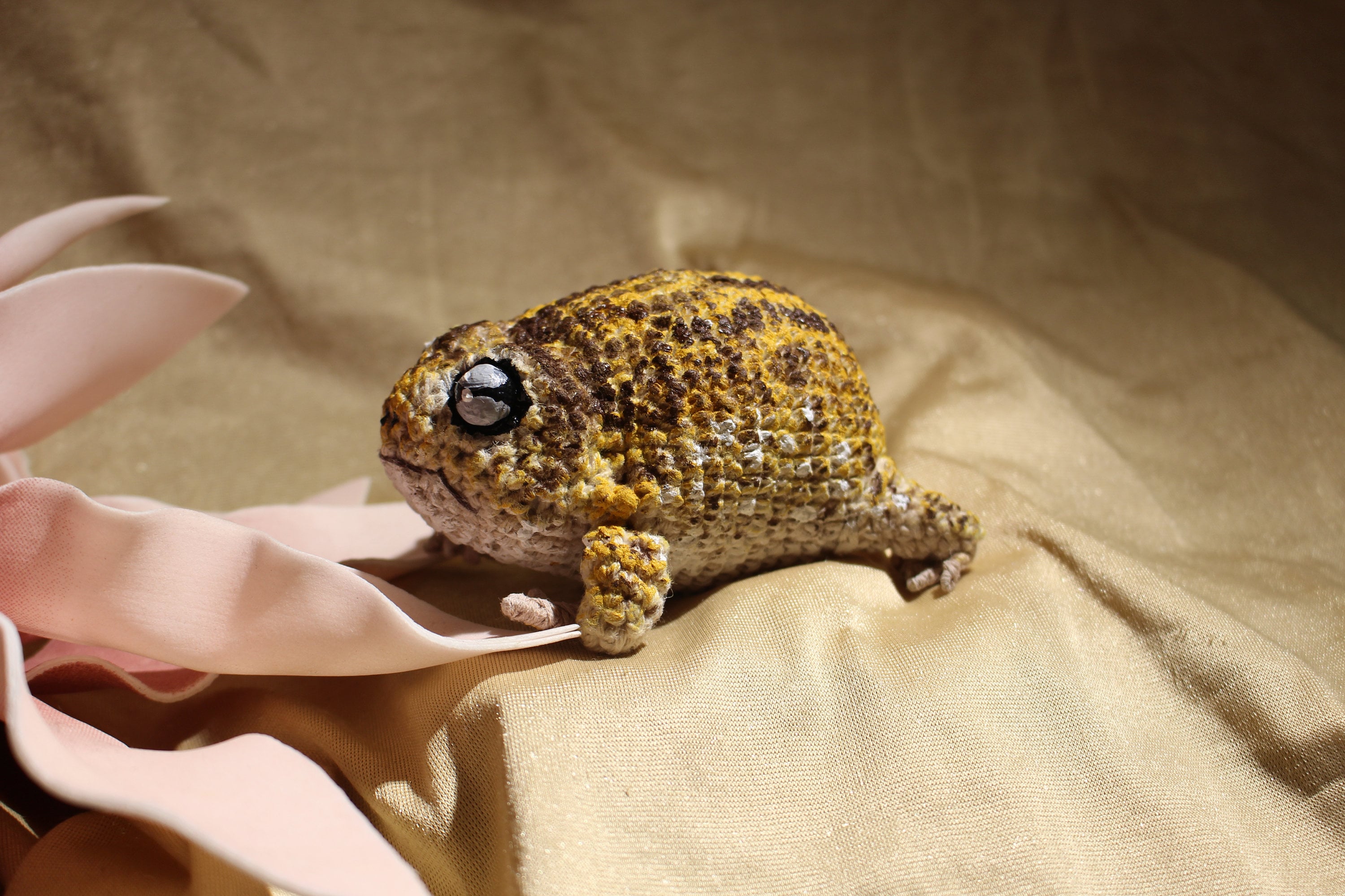 Crochet Pattern Desert Rain Frog Breviceps Macrops Grumpy Frog Desert ...