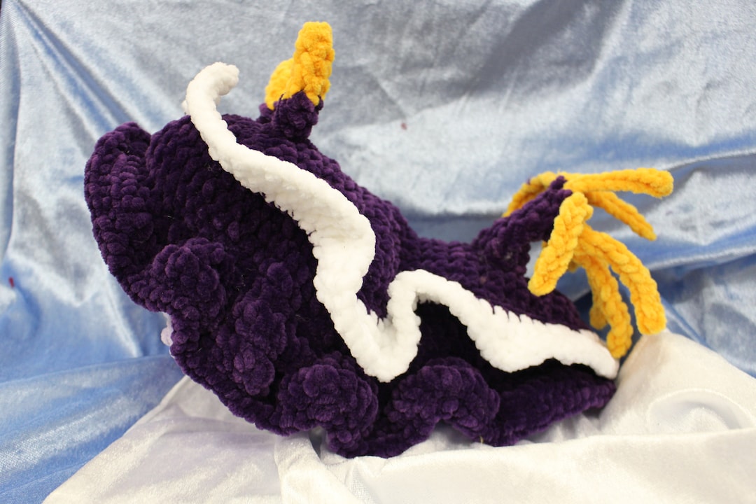 Cute Crochet Nudibranch Plush Sea Slug After Hypselodoris Apolegma Cute ...