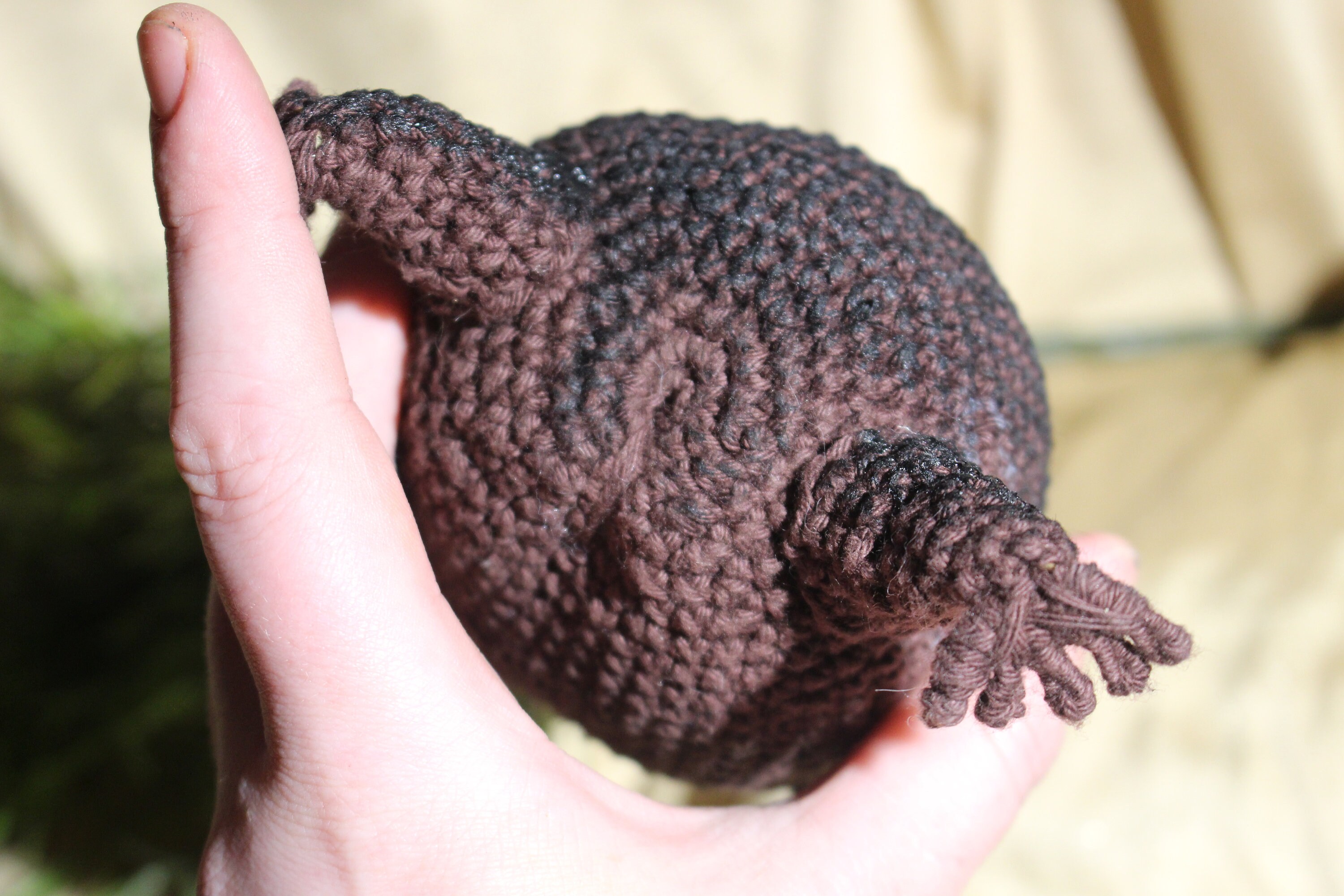 Crochet Pattern Black Rain Frog Breviceps Fuscus Grumpy Frog Black Rain ...