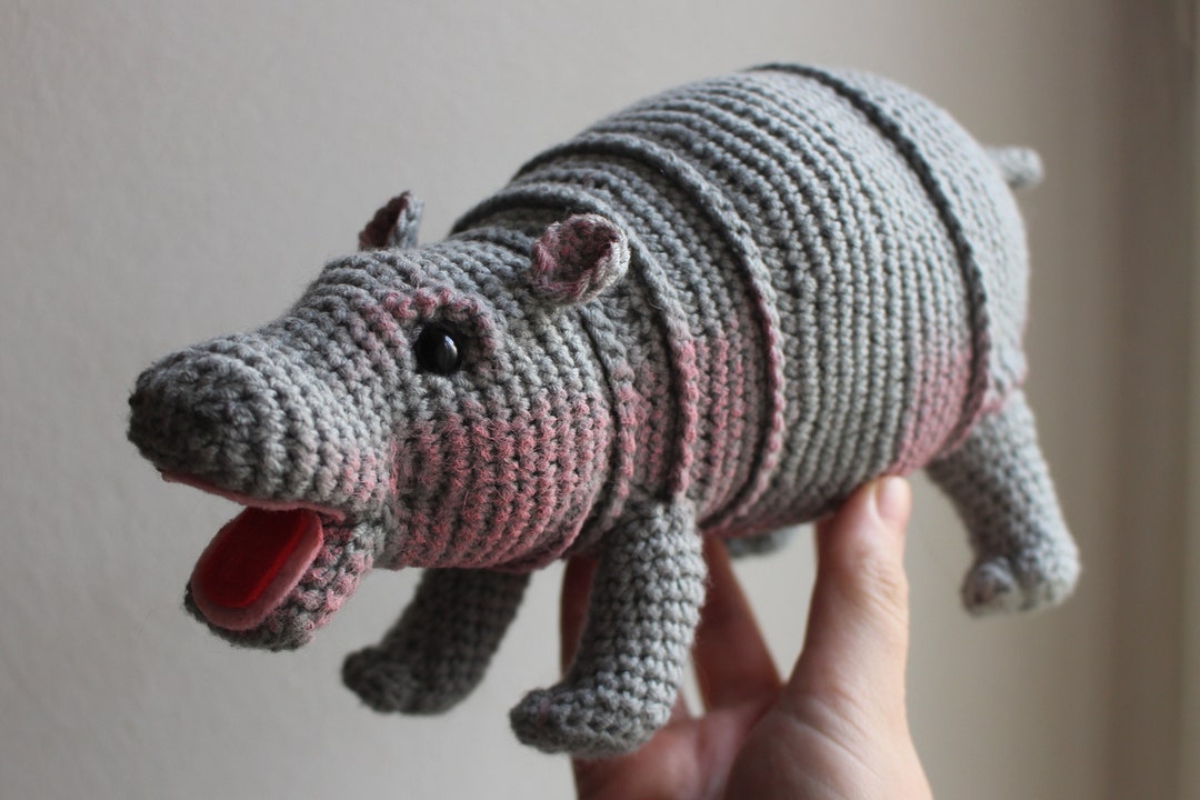 Hippo Crochet Pattern Moo Deng Fiona Fritz Hippo Little Hippopotamus ...