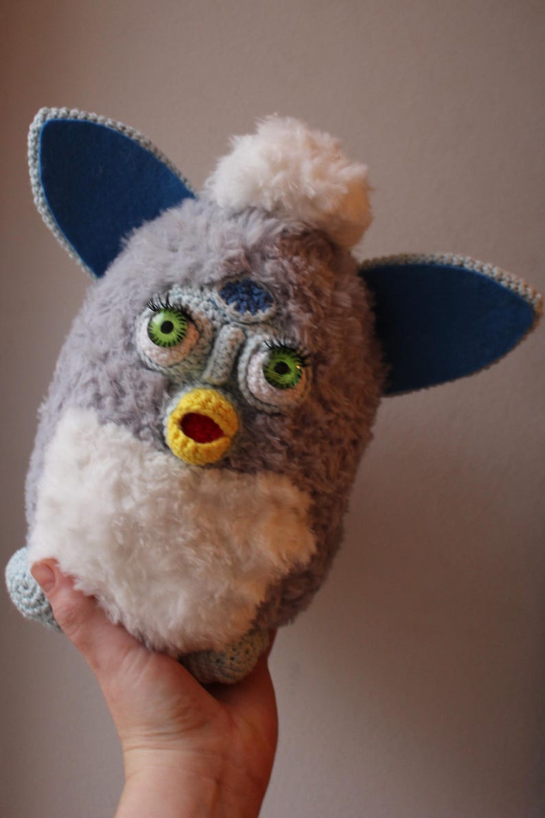 Crocheted Furby Plush Soft 1998 Furby Toy Soft Real Looking Furby Plush ...
