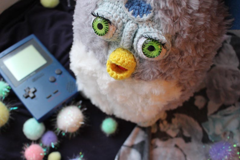 Crocheted Furby Plush Soft 1998 Furby Toy Soft Real Looking Furby Plush ...
