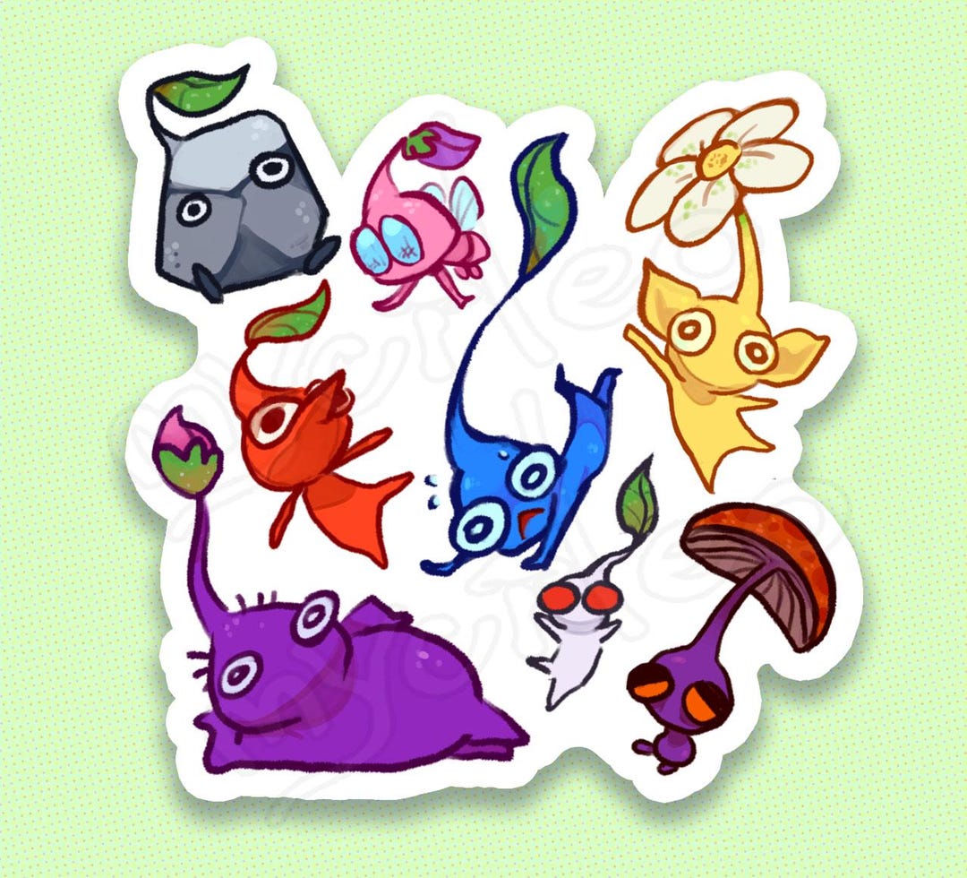 Pikmin Bundle Sticker 2.5 Sticker Pikmin - Etsy