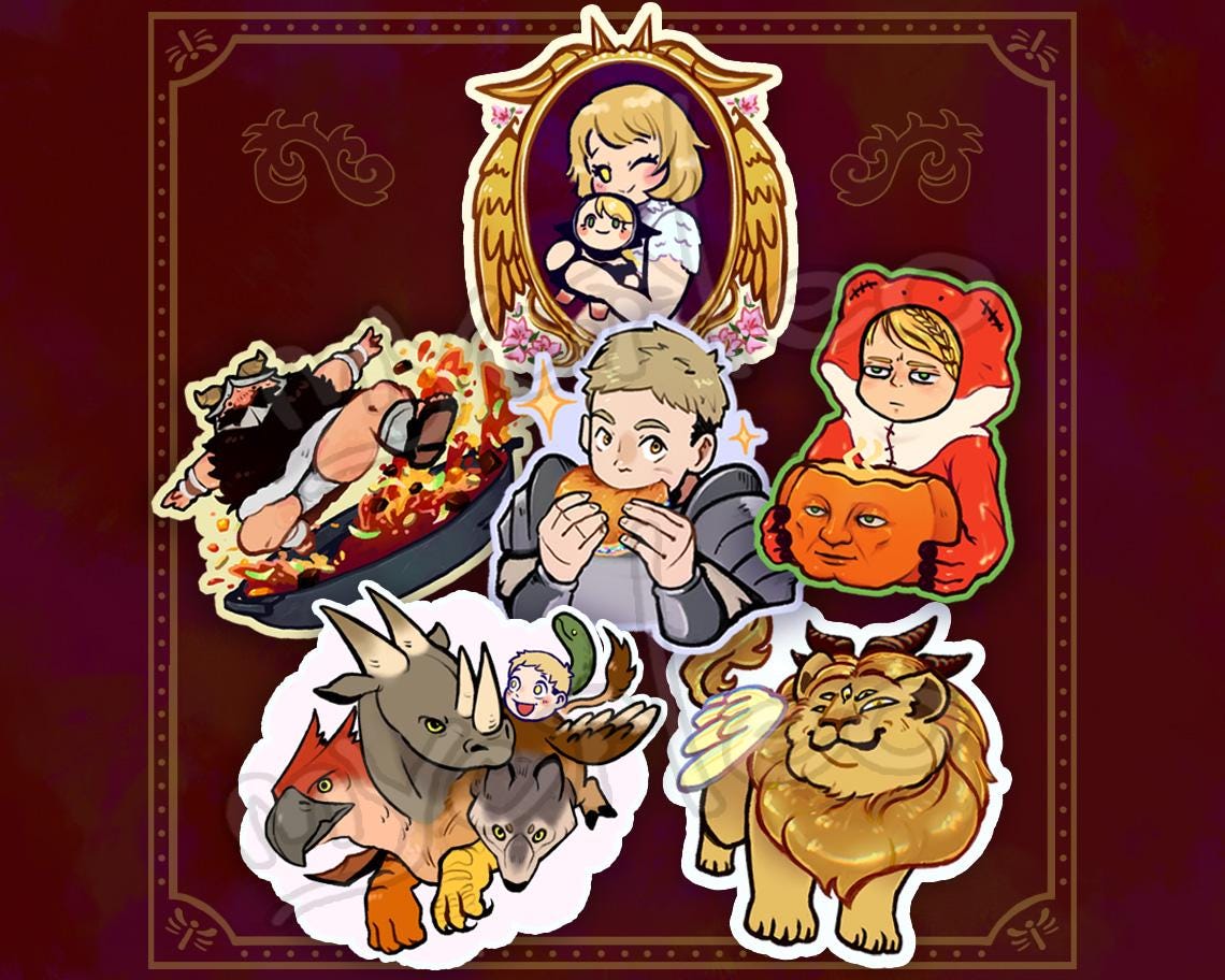 Dungeon Meshi Keychains/stickers | Delicious in Dungeon - Etsy