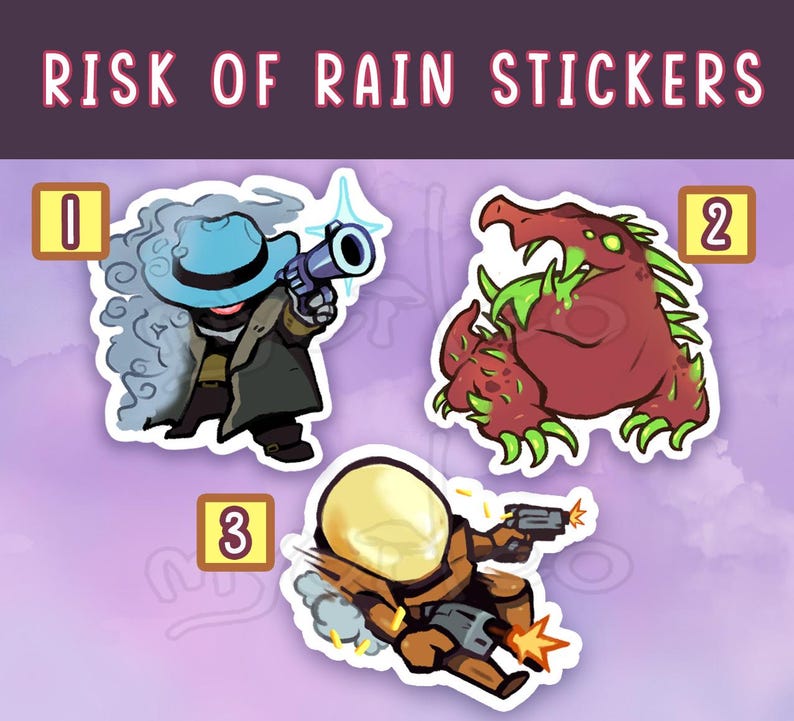 Risk of Rain Stickers - 2.5" Sticker | Risk of Rain - Etsy