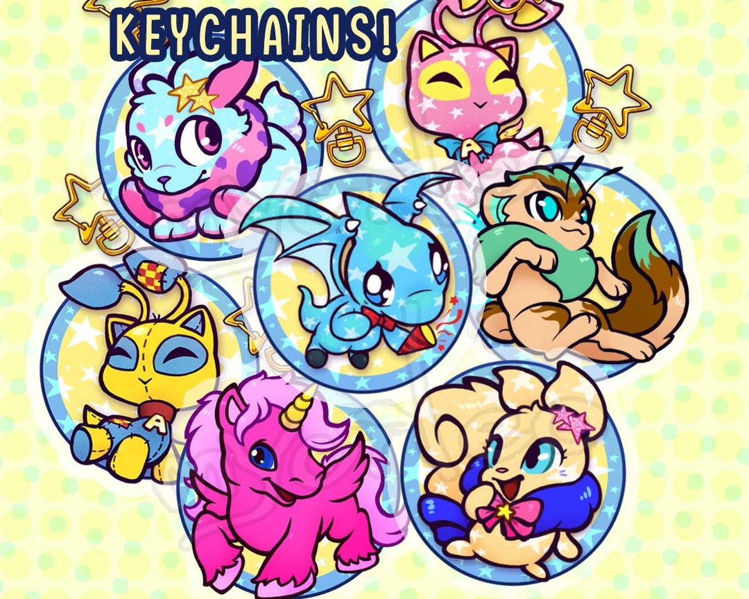 Neopets Acrylic Keychains | Neopets - Etsy