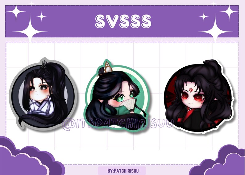 Scum Villain's Self Saving System Sticker Shen Qingqiu Sticker Luo ...