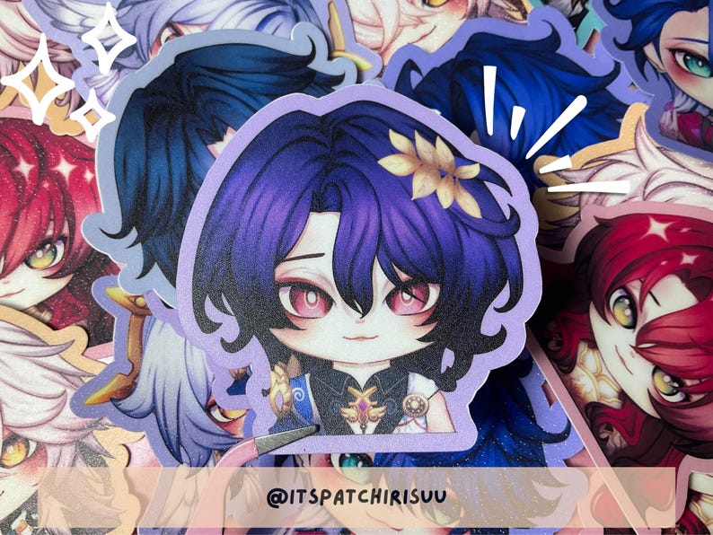 Honkai Star Rail Chibi Sticker | Aventurine | Dr. Ratio | Sunday ...