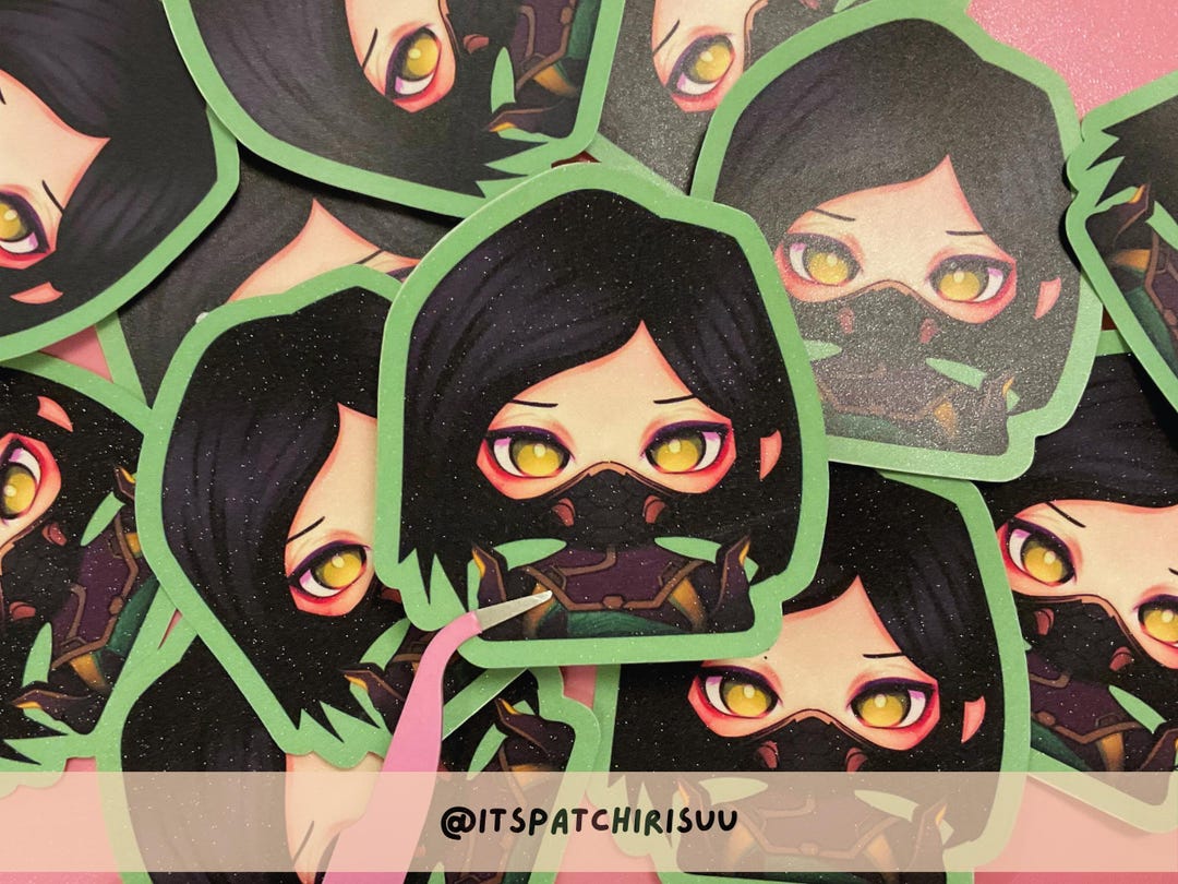 Valorant Chibi Stickers | Viper Sticker | Sage Sticker | Patchirisuu - Etsy