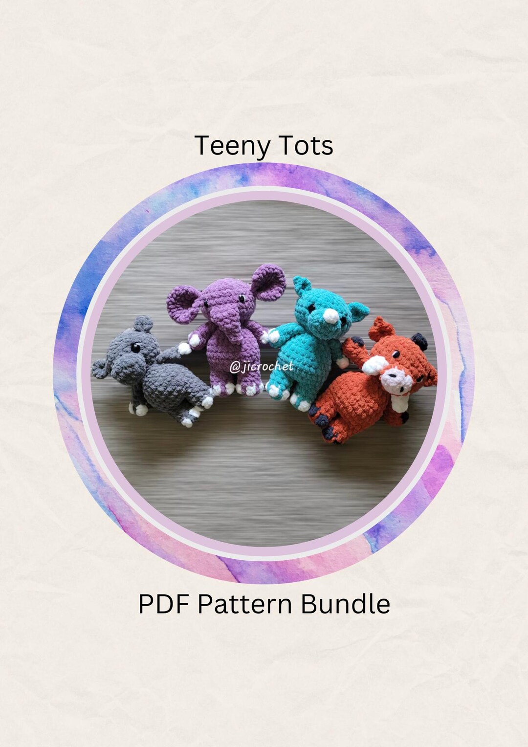Teeny Tots Savanna Pack PDF Patterns - Etsy
