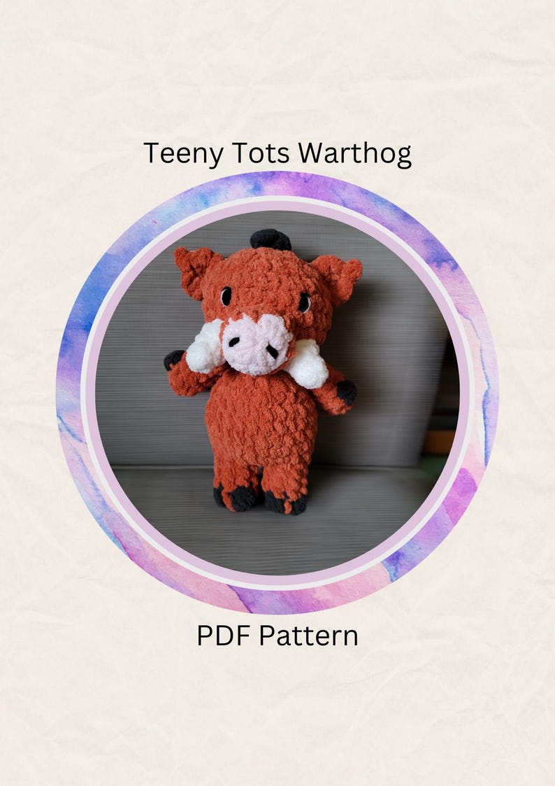 Teeny Tots Warthog PDF Pattern - Etsy