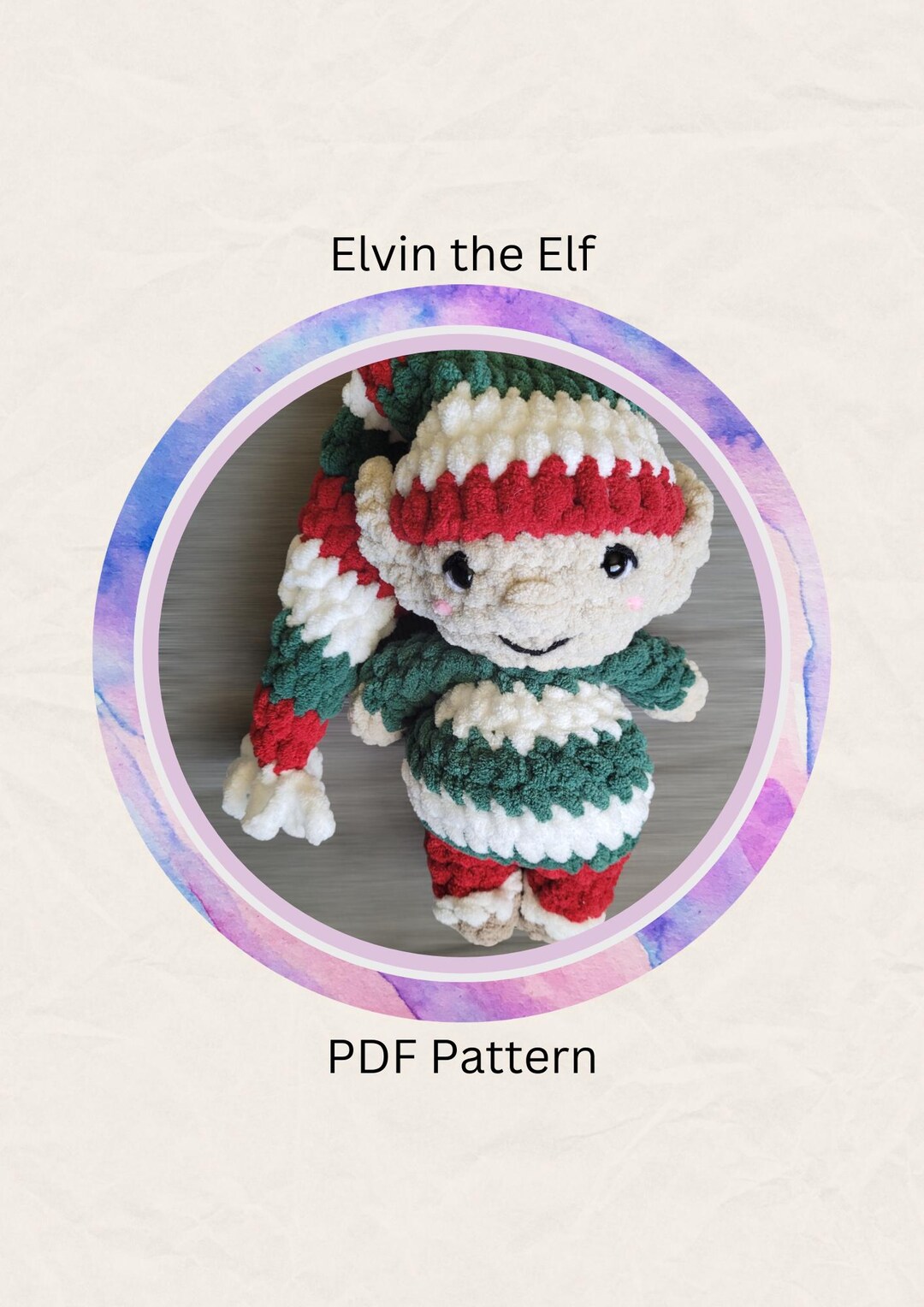 Elvin the Elf PDF Pattern - Etsy