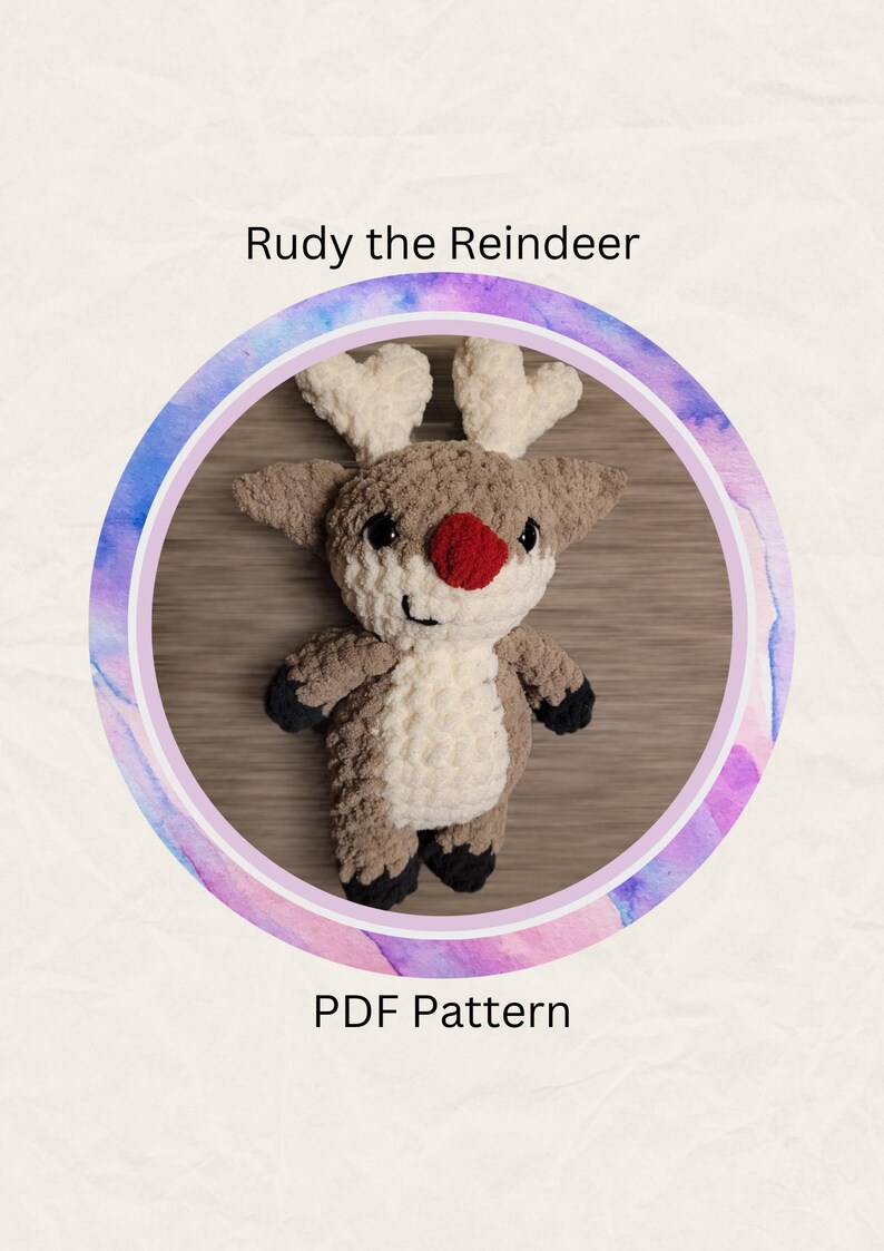 Rudy the Reindeer PDF Pattern - Etsy