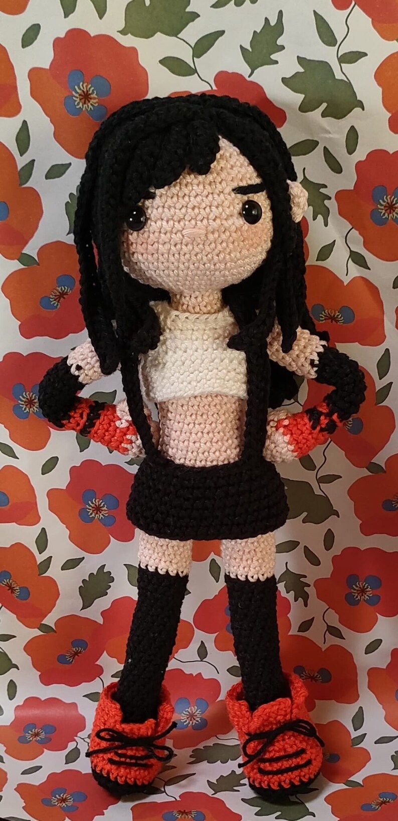 Amigurumi Pattern Final Fantasy VII Tifa Doll Crochet - Etsy