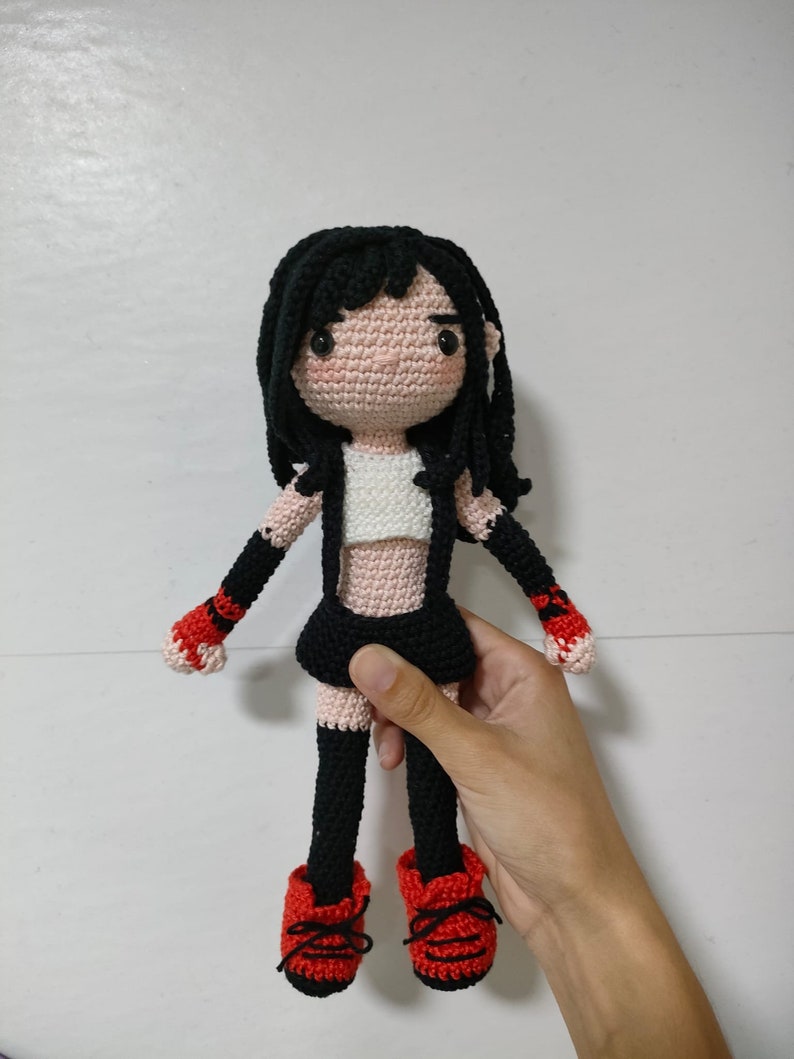 Amigurumi Pattern Final Fantasy VII Tifa Doll Crochet - Etsy