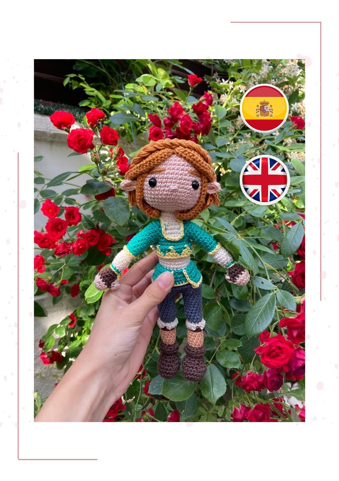 Pattern/pattern Amigurumi Princess/princess Zelda BOTW TOTK/PDF - Etsy