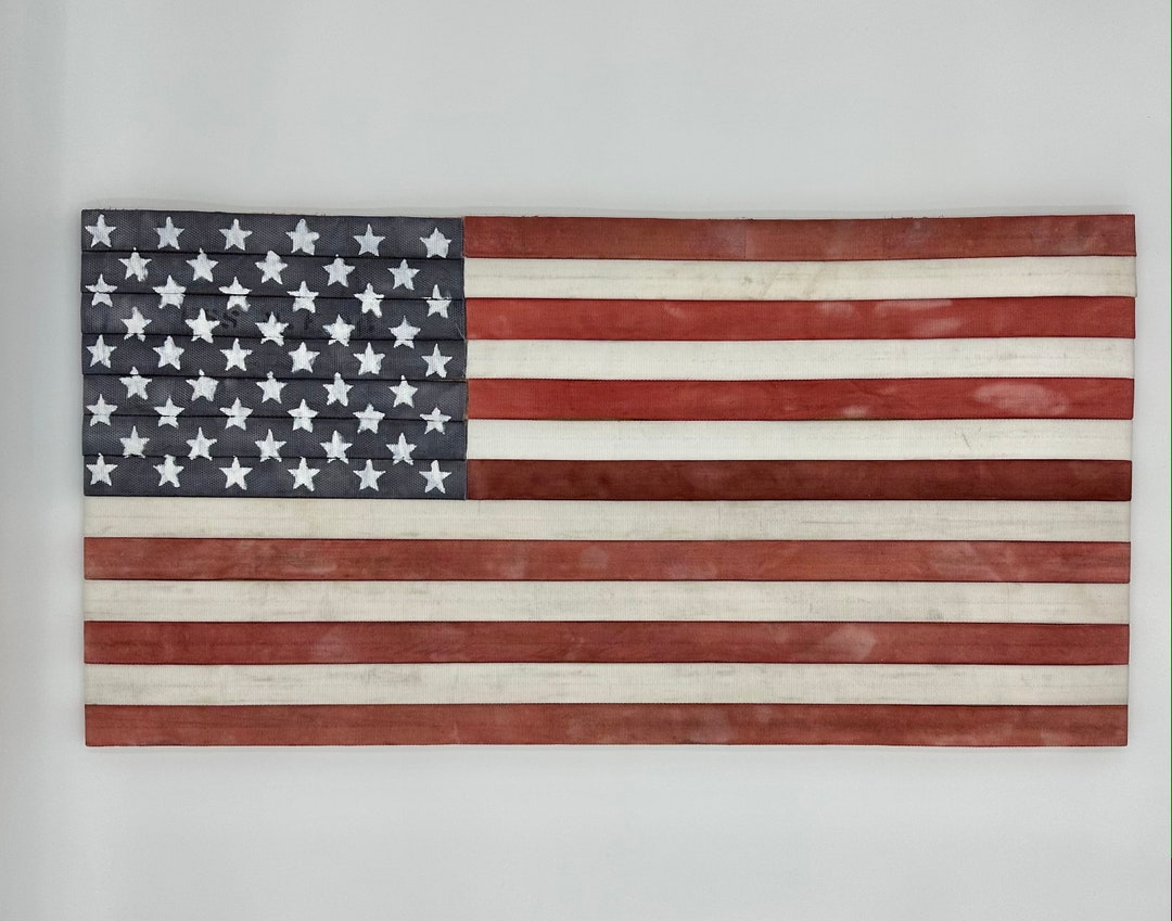 Fire Hose American Flag Kit DIY, Firefighter Gift, Retired Fire Hose ...