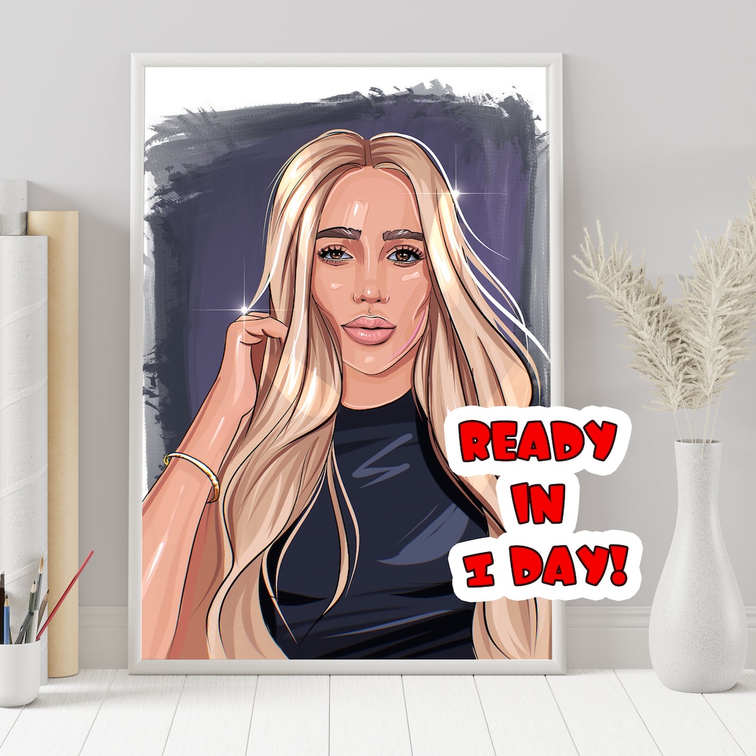 Vector Portrait Digital Art Portrait From Photo Custom Illustration Personalised Photo