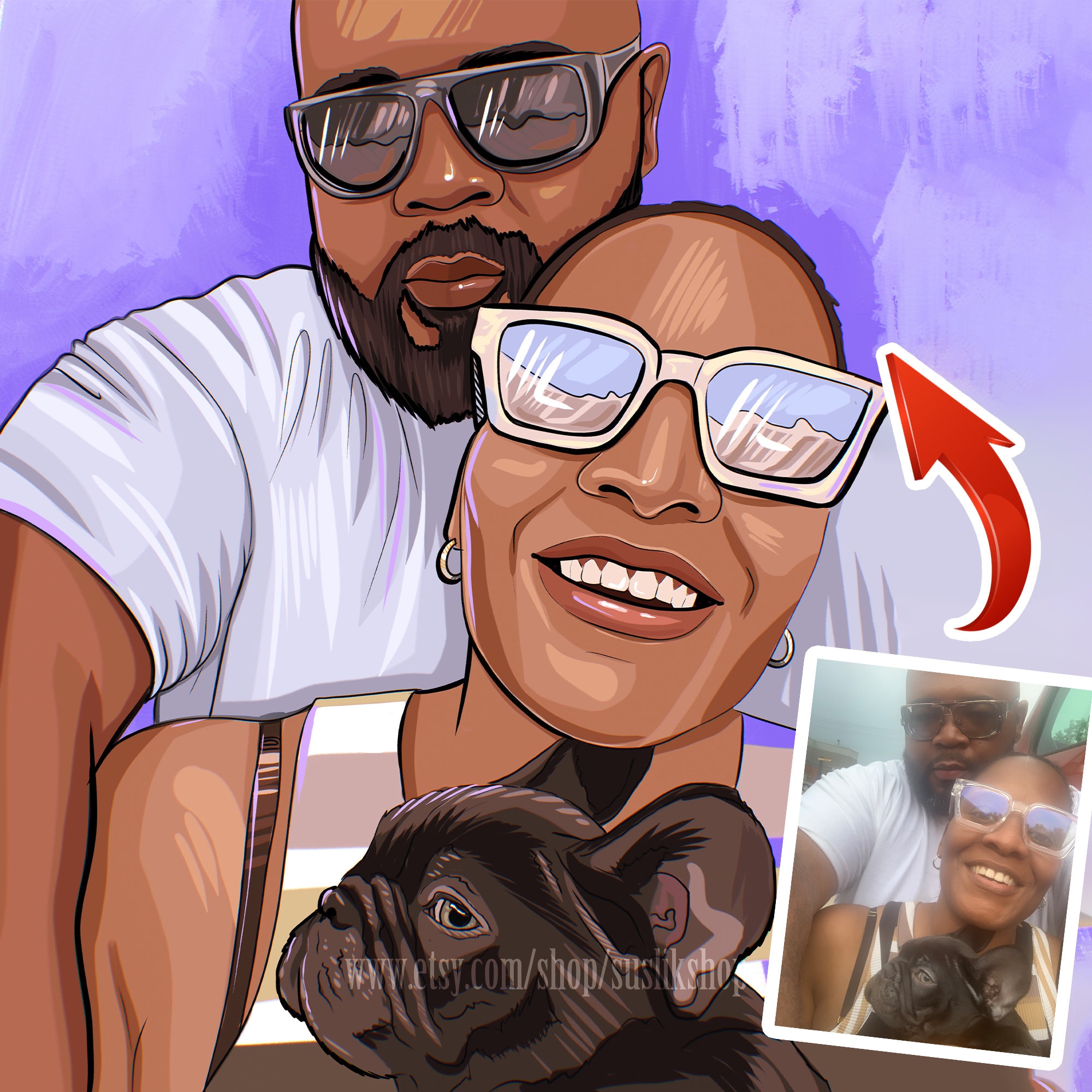 Vector Portrait, Digital Art, Portrait From Photo, Custom Illustration ...