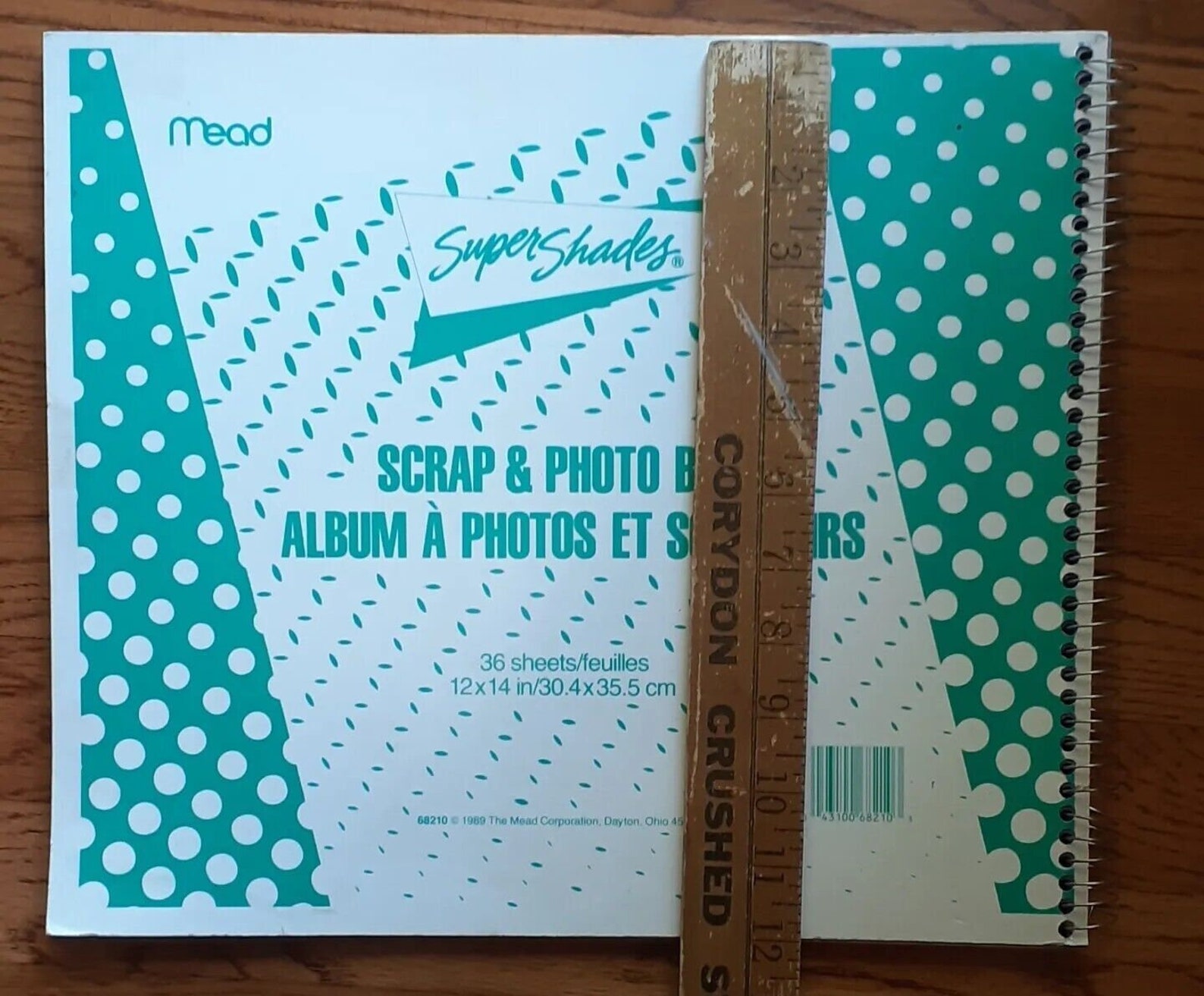 Vintage Mead Super Shades Scrapbook Photo Spiral Bound 1988 36 Sheets ...