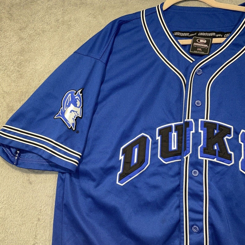 Vintage Duke Blue Devils Colosseum Short Sleeve Jersey Shirt Mens XXL ...