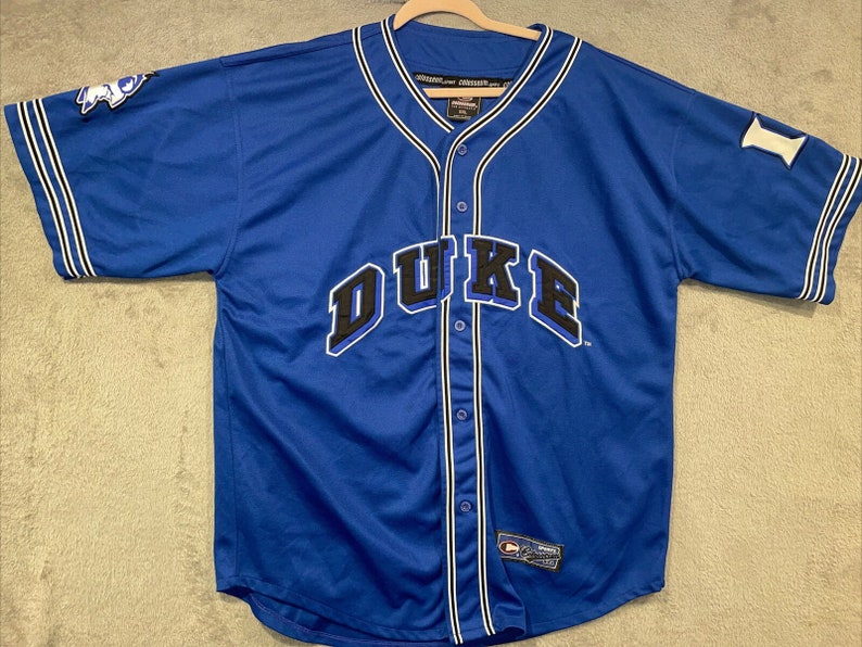 Vintage Duke Blue Devils Colosseum Short Sleeve Jersey Shirt Mens XXL ...