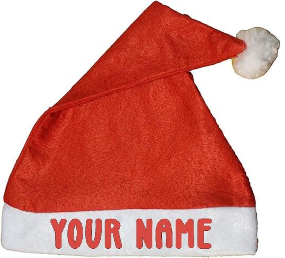 Personalized Santa Hat | Custom Christmas Hat With Name | Soft Felt and ...