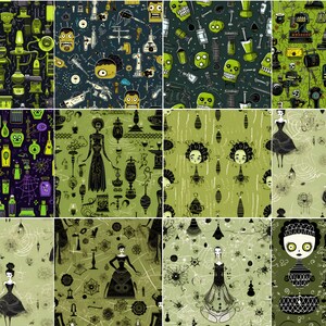 Digital Paper 12 Downloadable Seamless Tiled Patterns for - Etsy