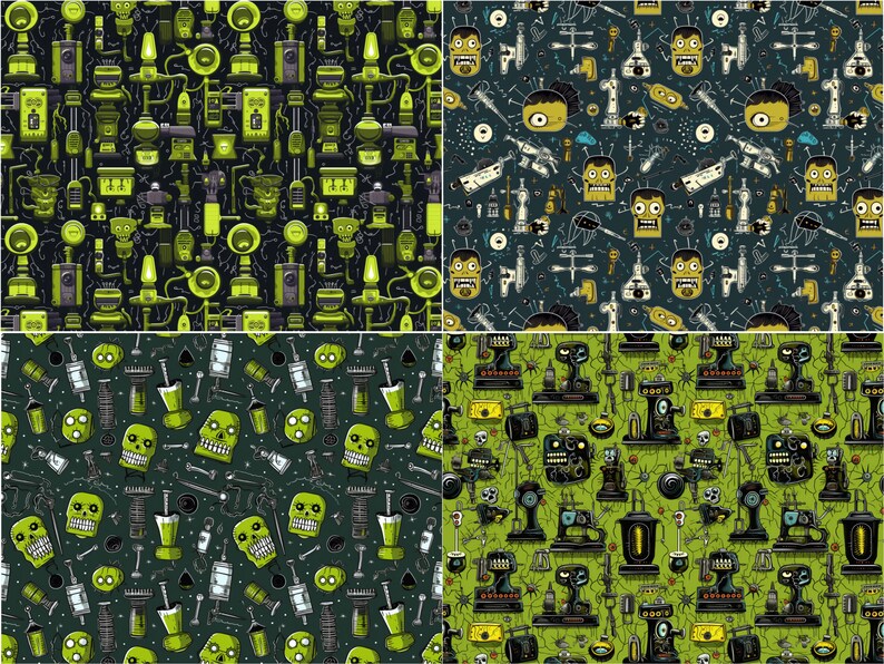 Digital Paper 12 Downloadable Seamless Tiled Patterns for - Etsy