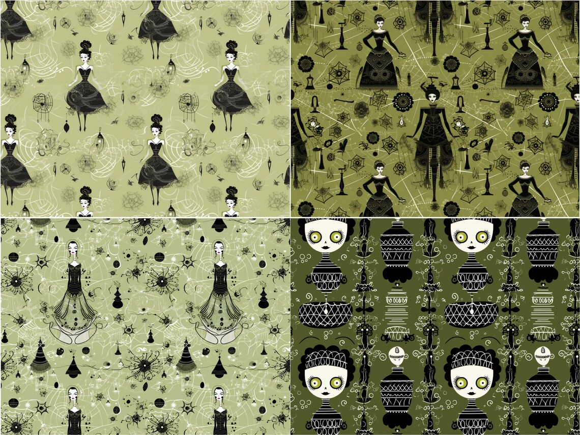 Digital Paper 12 Downloadable Seamless Tiled Patterns for - Etsy