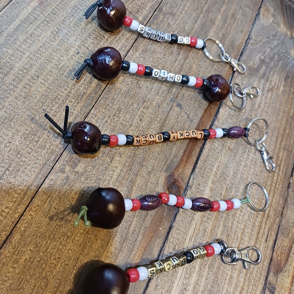 Buckeye Keychain - Etsy