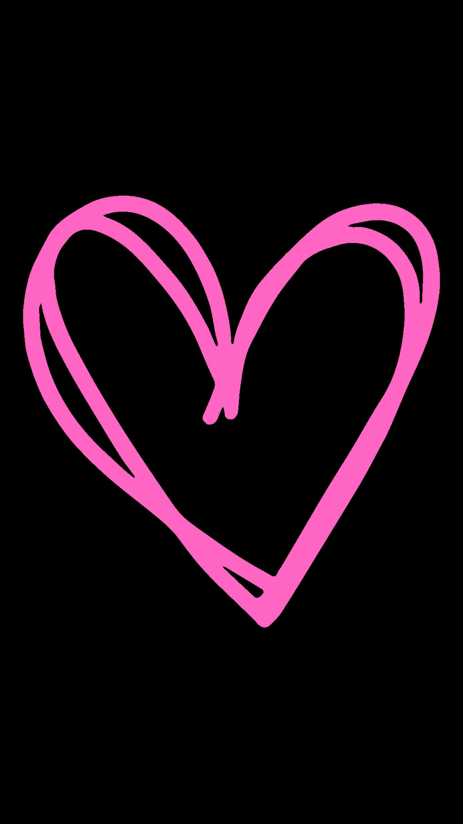 Heart Outline 18 Instant Downloads in Black, White, Pink, Red SVG, PNG ...