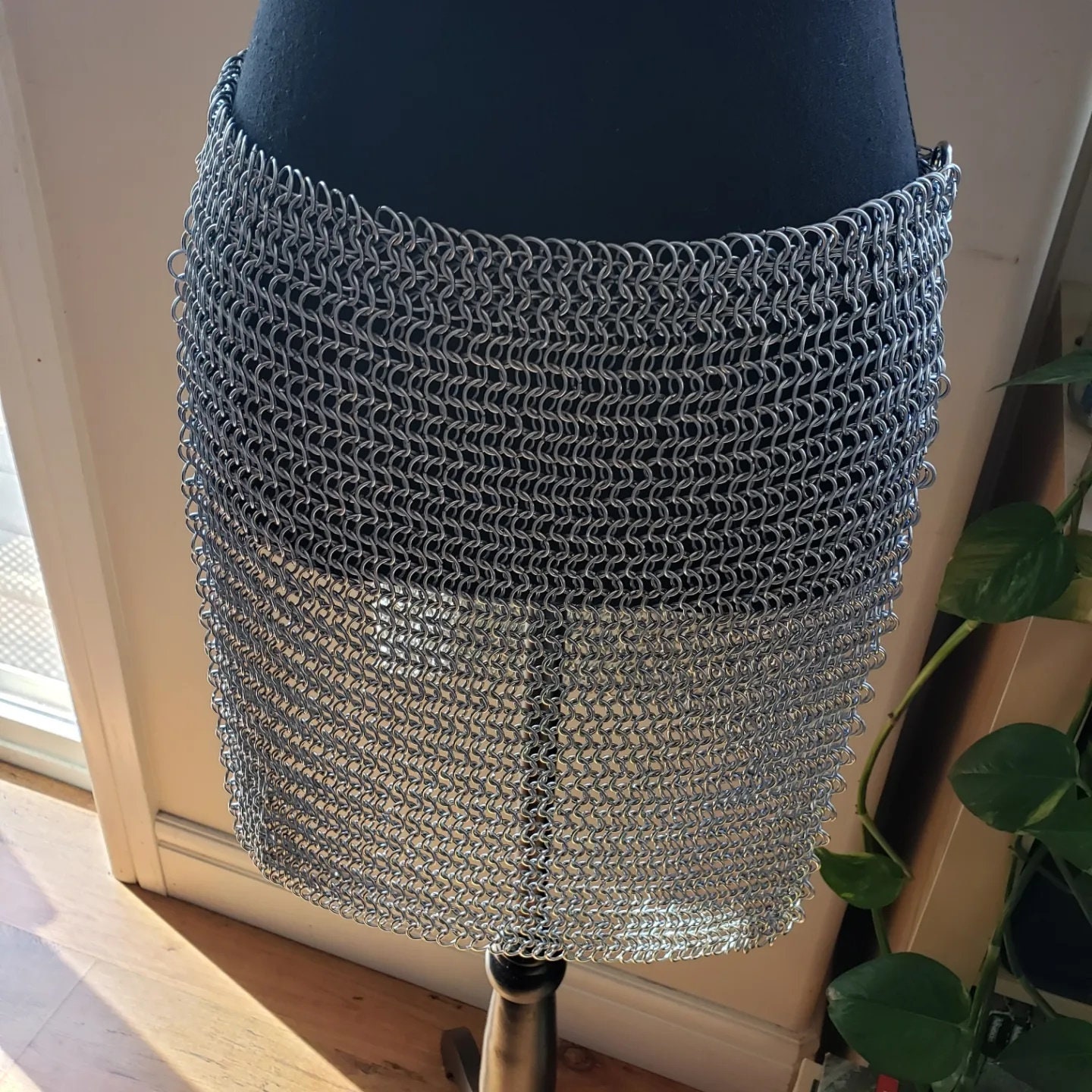 Handmade Stainless Steal Chainmail Chainmaille Slit Skirt - Etsy
