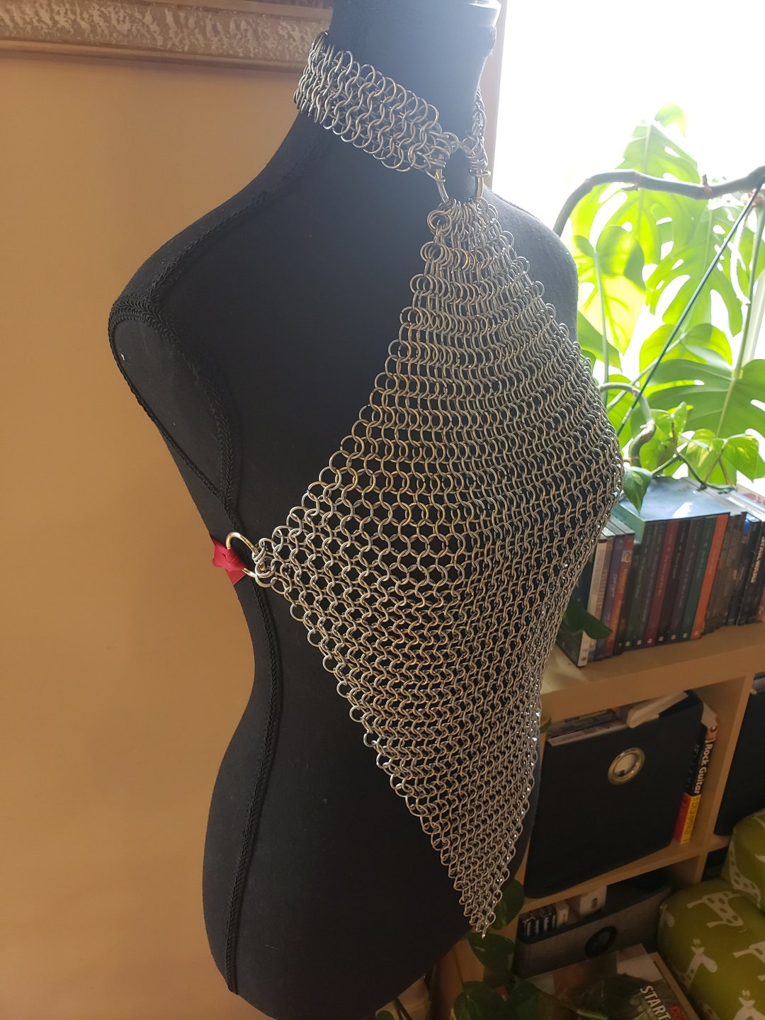 Women's Handmade Stainless Steal Chainmail Chainmaille One-piece Top ...