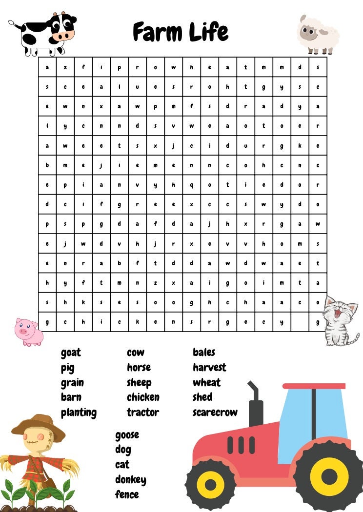 Animals and Their Habitats Wordsearch Puzzles - Etsy