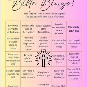 Bible Bingo Printable Cards | Fun & Interactive Christian Game for All ...