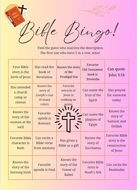 Bible Bingo Printable Cards | Fun & Interactive Christian Game for All ...