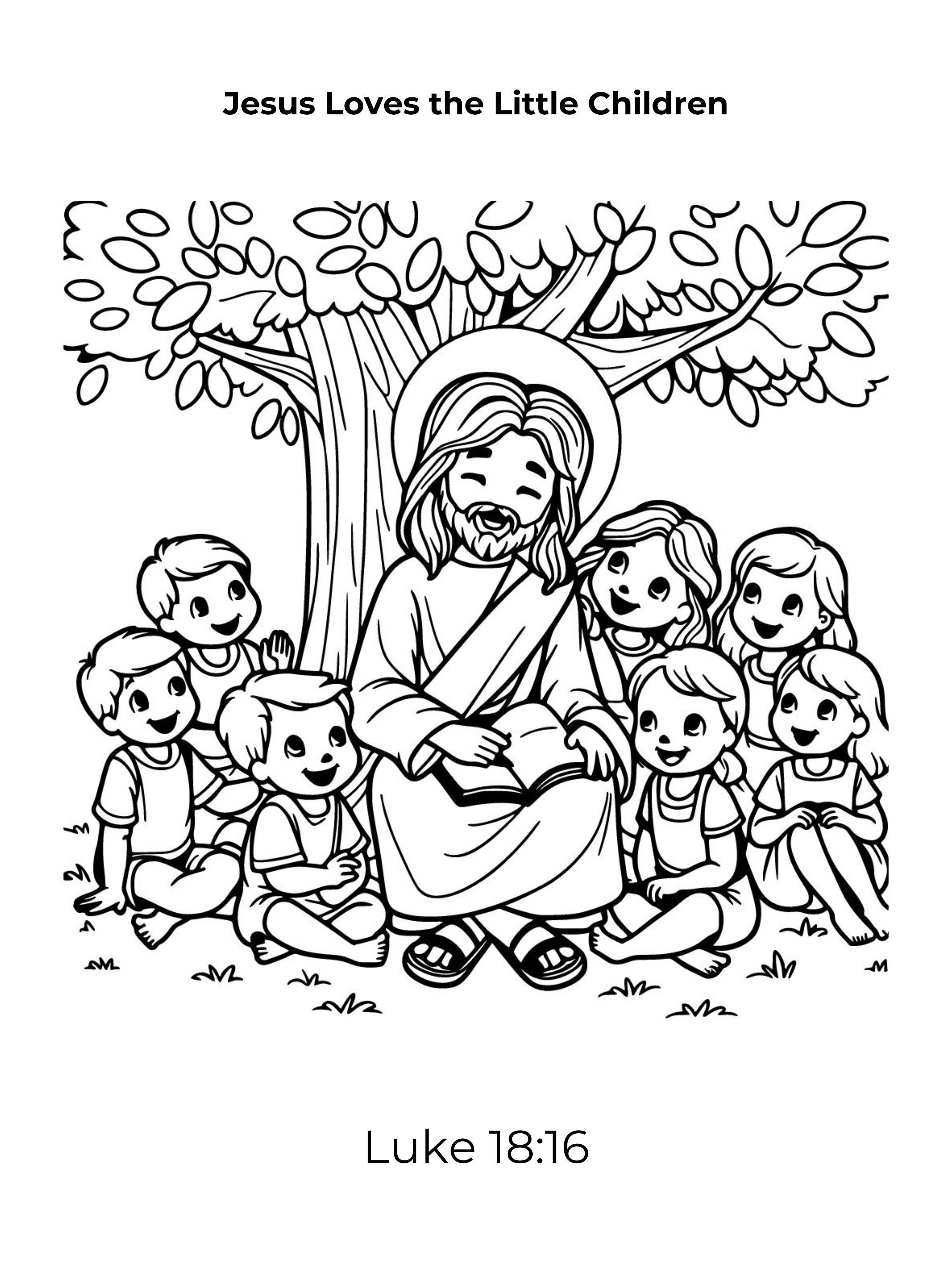 Christian Themed Coloring Pages for Kids | Printable Bible Stories ...